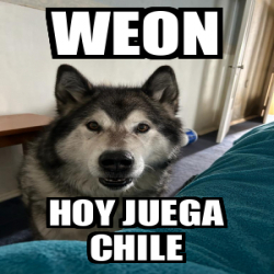 Meme Personalizado - Weon Hoy juega chile - 33230006
