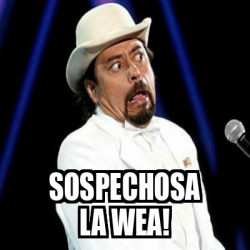 Meme Personalizado - Sospechosa la wea! - 33238596