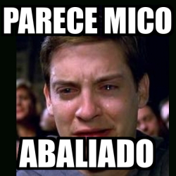 Meme crying peter parker - parece mico abaliado - 33242371