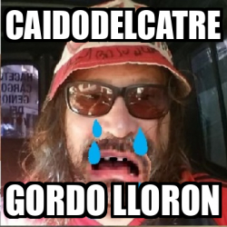 Meme Personalizado - CAIDODELCATRE GORDO LLORON - 33259492