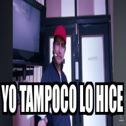 Meme Personalizado - Yo tampoco lo hice - 33261618