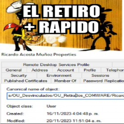 Meme Personalizado - el retiro + rapido - 33262744