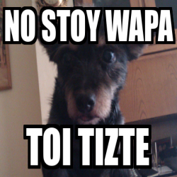 Meme Personalizado - no stoy wapa toi tizte - 33264857