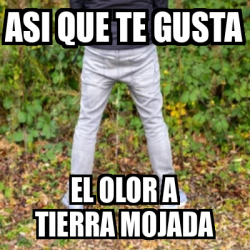 Meme Personalizado - Asi que te gusta El olor a tierra mojada - 33271918