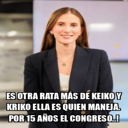 Meme Personalizado - Es otra rata más de Keiko y kriko ella es quien ...