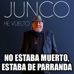 Meme Personalizado - no estaba muerto, estaba de parranda - 33284033
