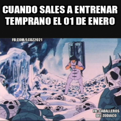 Meme Personalizado - Cuando sales a entrenar temprano el 01 de enero ...