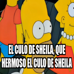 Meme Personalizado - EL CULO DE SHEILA, que hermoso EL CULO DE SHEILA ...