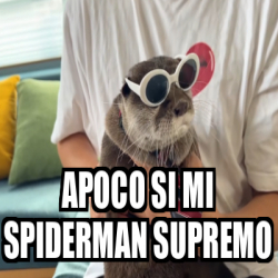 Meme Personalizado - apoco si mi spiderman supremo - 33304436