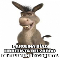 Meme Personalizado - Carolina Díaz libretista del Zorro de Telemundo ...