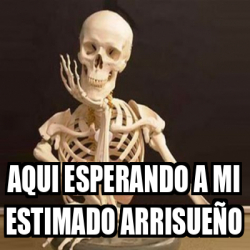 Meme Personalizado - AQUI ESPERANDO A MI ESTIMADO ARRISUEÑO - 33328731