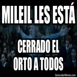 Meme Personalizado - Mileil les está cerrado el orto a todos - 33329402