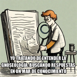 Meme Personalizado - Yo tratando de entender la gnoseología: buscando ...