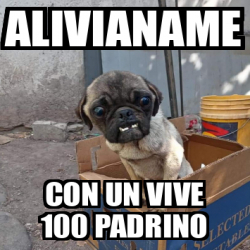Meme Personalizado - Alivianame Con un vive 100 padrino - 33333167