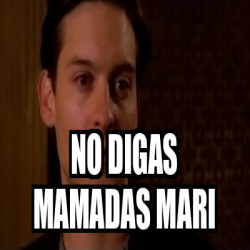 Meme Personalizado - no digas mamadas mari - 33335310