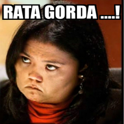Meme Personalizado - RATA GORDA ....! - 33335865