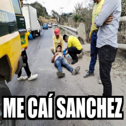 Meme Personalizado - Me caí sanchez - 33340929