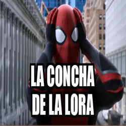 Meme Personalizado - LA CONCHA DE LA LORA - 33353326