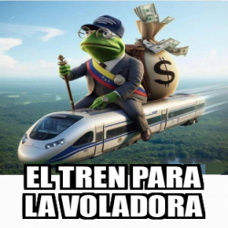 Meme Personalizado - El tren para la voladora - 33362536
