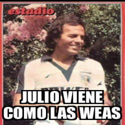Meme Personalizado - Julio viene como las weas - 33381742