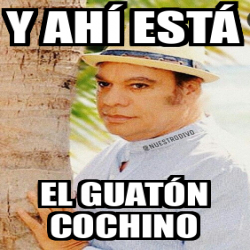 Meme Personalizado - Y ahí está El guatón cochino - 33383063