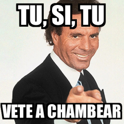 Meme Julio Iglesias - Tu, si, tu Vete a chambear - 33389497