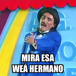 Meme Personalizado - mira esa weá hermano - 33390033