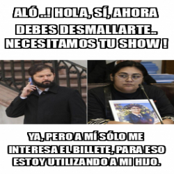 Meme Personalizado - Aló ..! hola, sí, ahora debes desmallarte ...