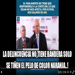 Meme Personalizado - . LA DELINCUENCIA NO TIENE BANDERA SOLO SE TIÑEN ...