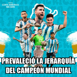 Meme Personalizado - Prevaleció la jerarquía del campeón mundial - 33401662
