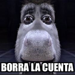 Meme Personalizado - Borra la cuenta - 33405288