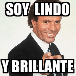 Meme Julio Iglesias - Soy lindo Y brillante - 33410154