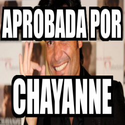 Meme Personalizado - APROBADA POR CHAYANNE - 33411256