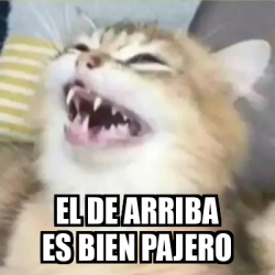 Meme Personalizado - EL DE ARRIBA ES BIEN PAJERO - 33427261