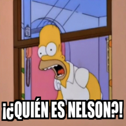 Meme Personalizado - ¡¿Quién es Nelson?! - 33430593