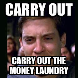 Meme crying peter parker - Carry out Carry out the money laundry - 33433304