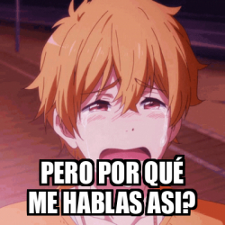 Meme Personalizado - PERO POR QUÉ ME HABLAS ASI? - 33435923