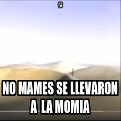 Meme Personalizado - no mames se llevaron a la momia - 33437859