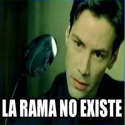 Meme Personalizado - LA RAMA NO EXISTE - 33438444