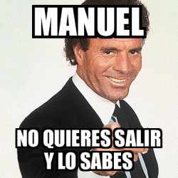 Meme Julio Iglesias - Manuel No quieres salir y lo sabes - 33465898