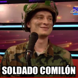 Meme Personalizado - soldado comilón - 33465917
