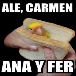 Meme Personalizado - ALE, CARMEN ANA Y FER - 33467374