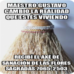 Meme Personalizado - Maestro Gustavo cambio la realidad que estés ...