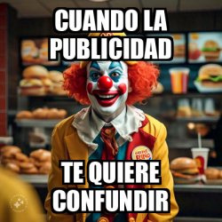 Meme Personalizado - cuando la publicidad te quiere confundir - 33472148