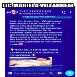 Meme Personalizado - Lic.Mariela Villarreal - 33472328