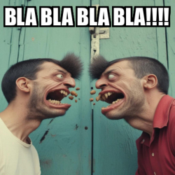 Meme Personalizado - Bla bla bla bla!!!! - 33473022