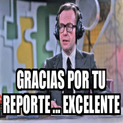 Meme Personalizado - Gracias por tu Reporte ... excelente - 33474117