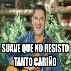 Meme Personalizado - Suave que no resisto tanto cariño - 33478504