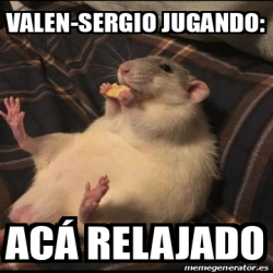 Meme Personalizado - Valen-Sergio jugando: - 33483623