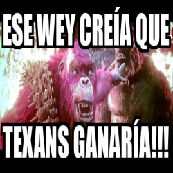 Meme Personalizado - Ese wey creía que Texans ganaría!!! - 33485545